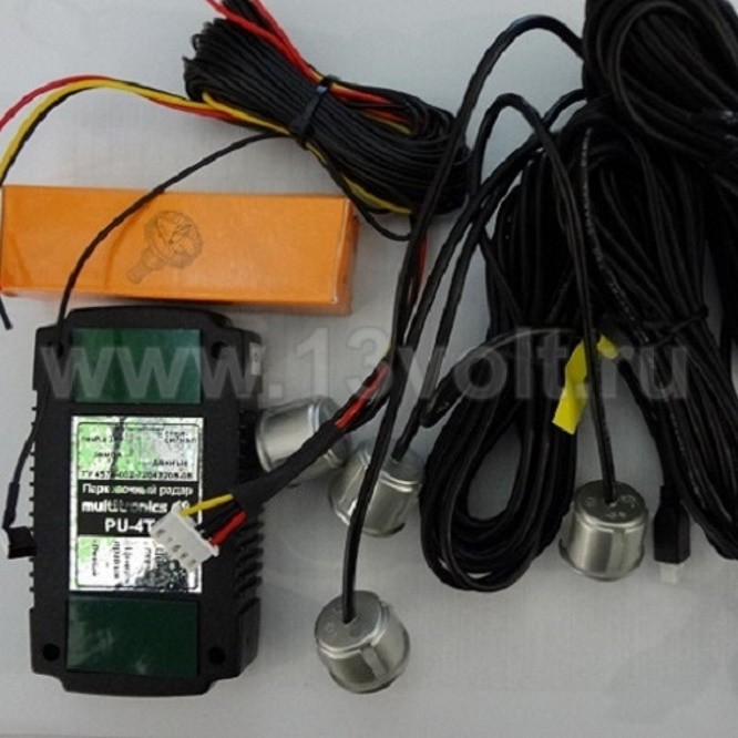 Парктроник Multitronics PU-4TC silver